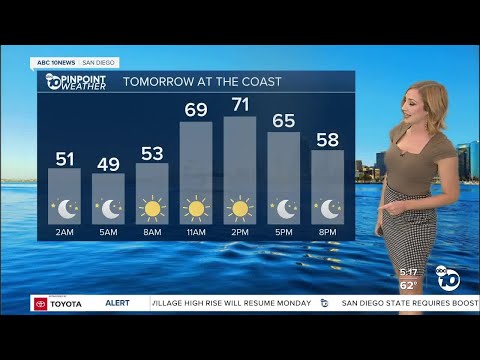 ABC 10News Pinpoint Weather with Meteorologist Leah Pezzetti