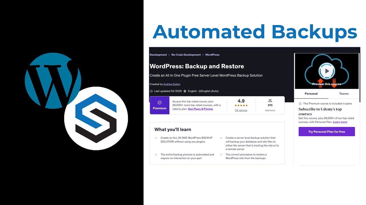 Easily Automated WordPress Backups