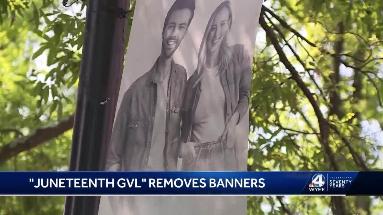 Juneteenth banners removed, replaced in Greenville