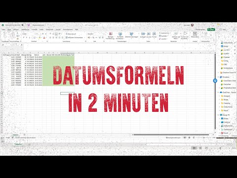Excel Jahr, Monat, Kalenderwoche und Wochentag in 2 Minuten