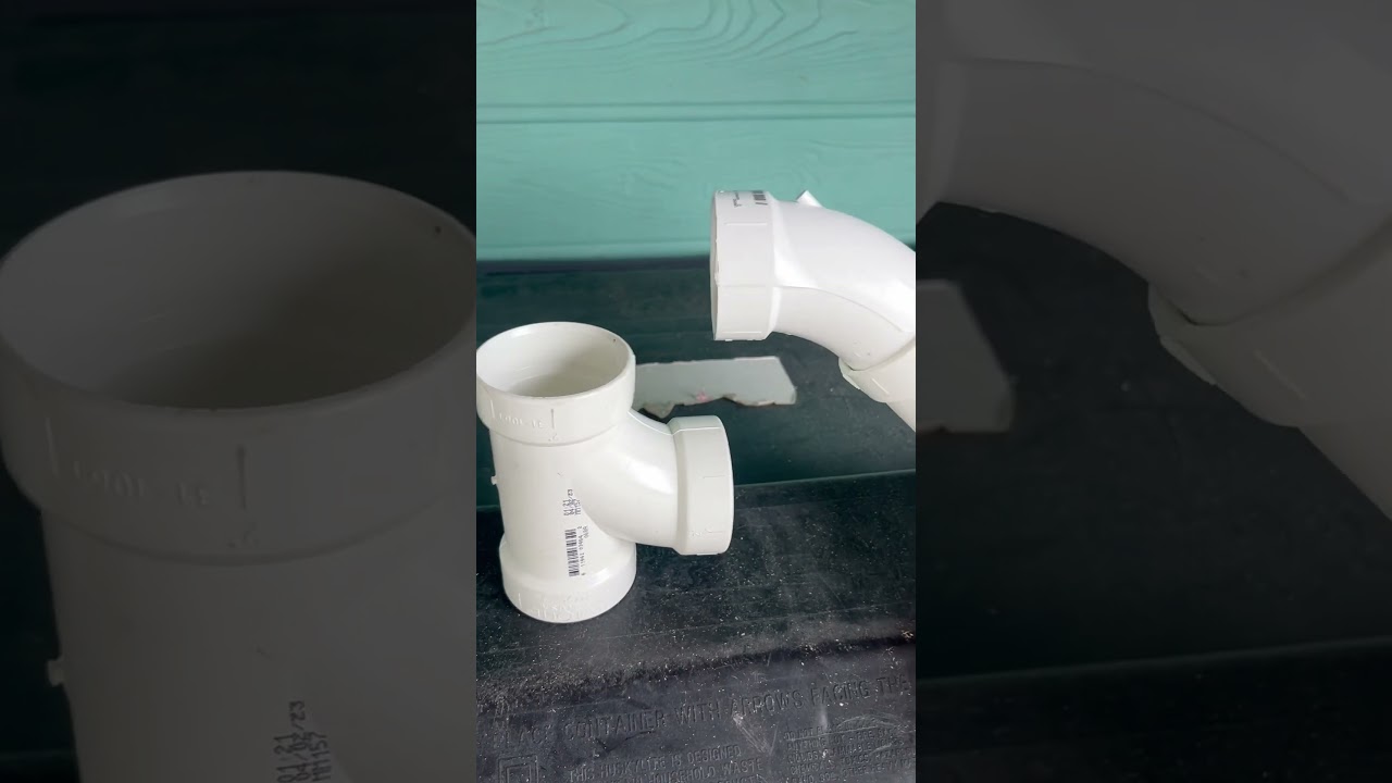 Sanitary tee vs. a combination and where you can use them. #diy #plumber