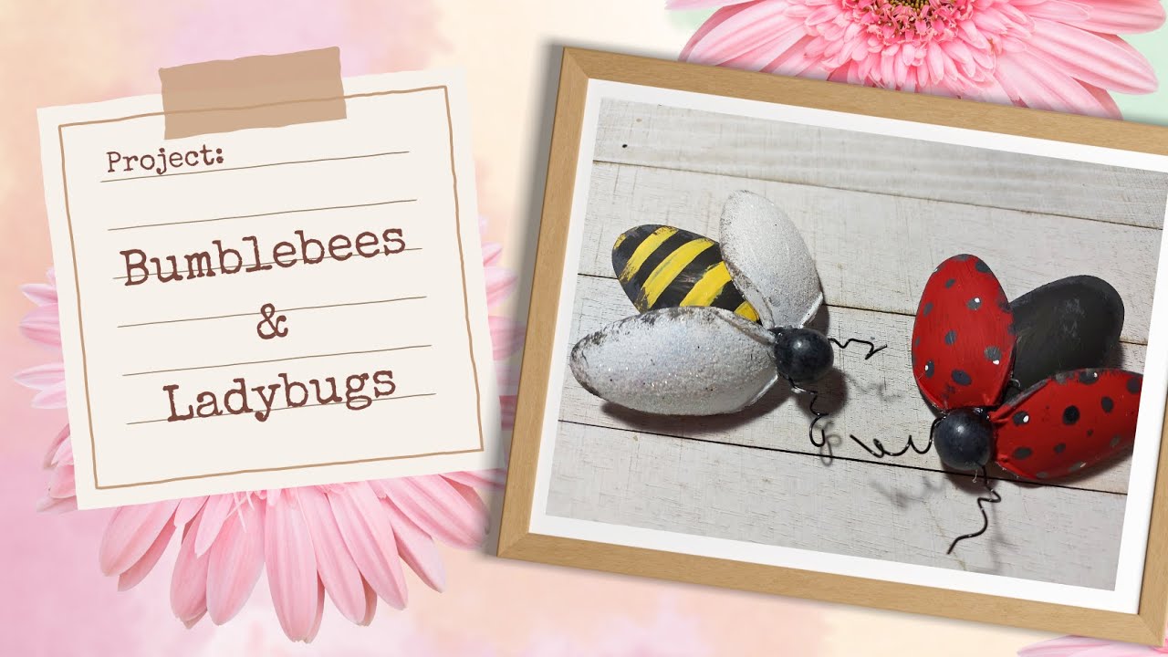 How to Make Adorable Bumblebees and Ladybugs with Plastic Spoons | Easy DIY Craft Tutorial
