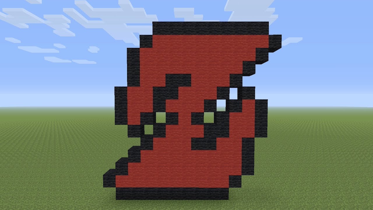 Minecraft Pixel Art - Dragon Ball Z Logo