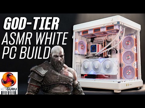The Cleanest White PC Build โ ASMR Edition (KRATOS Inside)