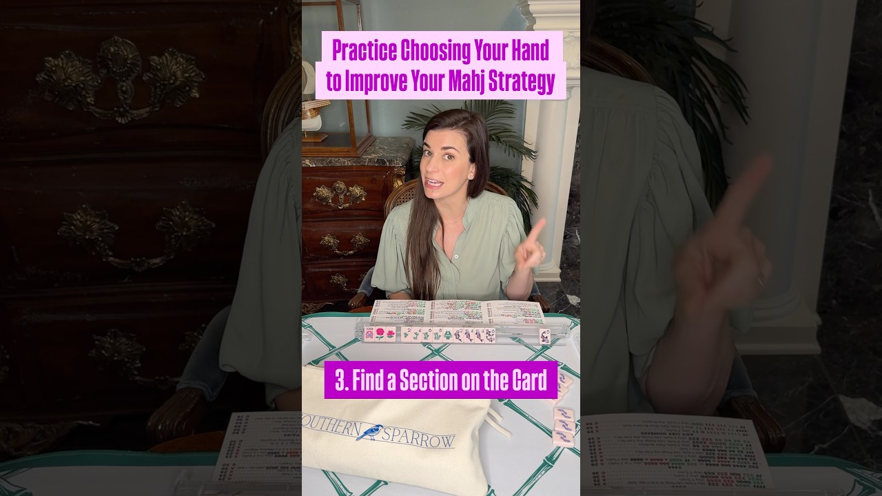 Here’s a great way to practice choosing your hand in a game of mahjong. Do a mock Charleston!