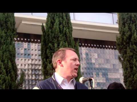 Mike Miller, Int'l VP, IATSE Speaks at WeHo Hyatt Strike Rally