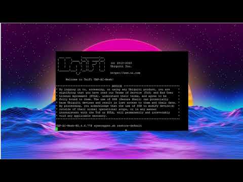 How to Reset Unifi Device in Putty