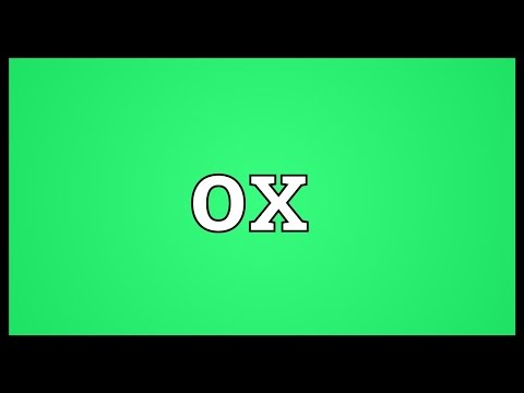 Ox Meaning