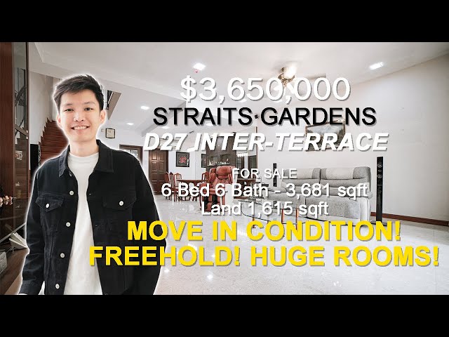 Straits Gardens Singapore District 27 6 Bed Terraced House for Sale in ...
