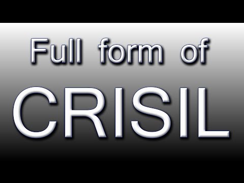 Full form of CRISIL