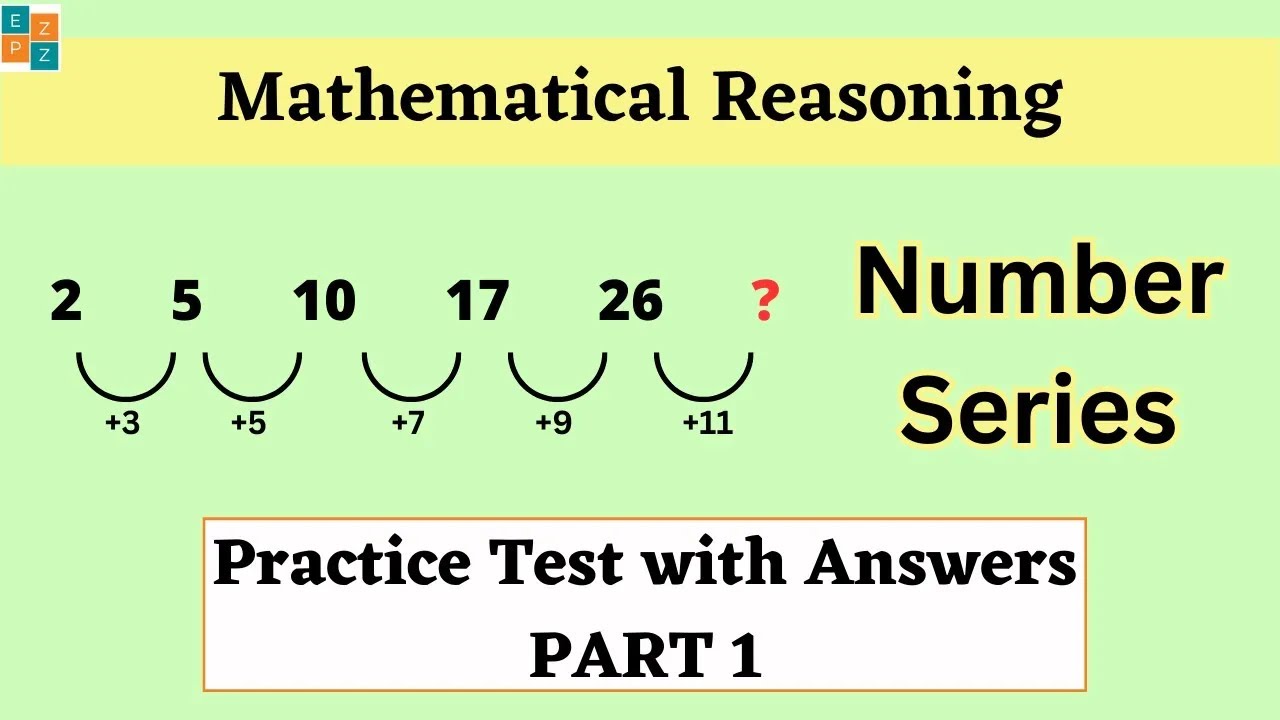 Crack the Code: Number Series Puzzles for Ultimate Brain Training PART 1