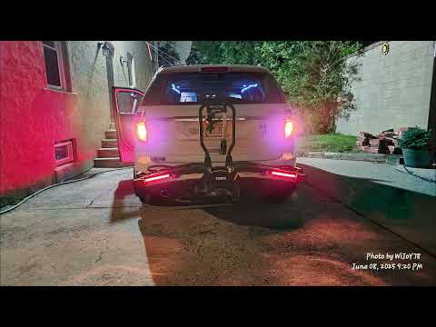 CURT 53201 Auxiliary Automotive LED Light Strips for Hitch Cargo Carrier, Bike Rack, 2-Pack Update