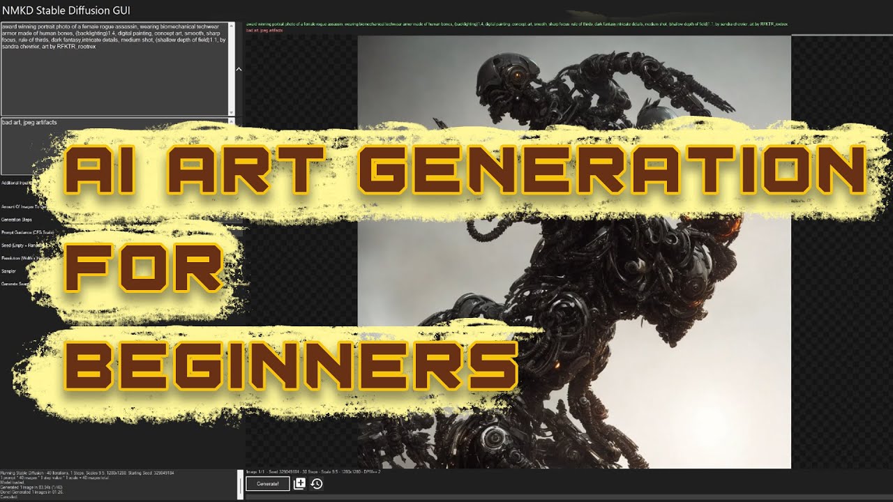 (AI Art Generation for beginners) NMKD Stable Diffusion GUI