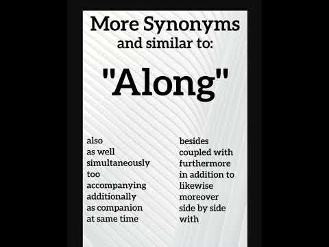 Improve Your Vocabulary | Synonyms for the word ALONG #vocabulary #synonymswords #SHORTS #english