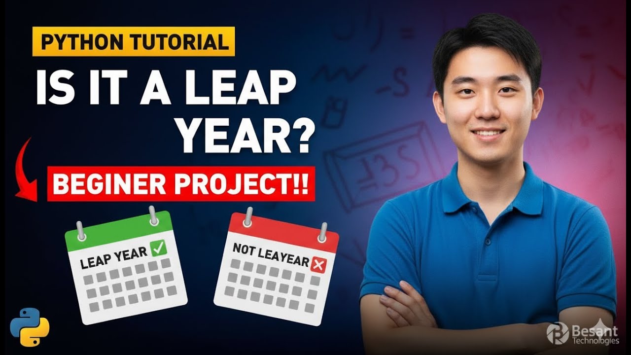 Is it a Leap Year? Learn Python Logic in Tamil | Python Tutorial for Beginners | Besant Technologies