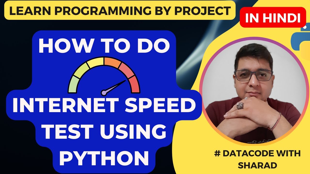 How to Do Internet Speed Test Using Python || Python Code for Internet Speed Test