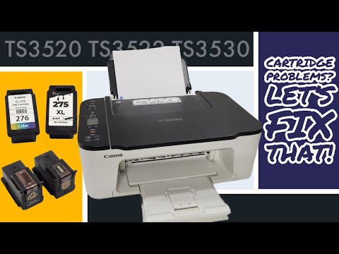 Canon Printer Ink Cartridge Problem Troubleshooting TS3520 TS3522 TS3530 TS3550i