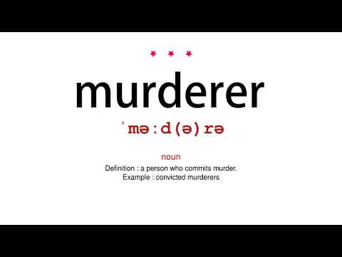 How to pronounce murderer - Vocab Today