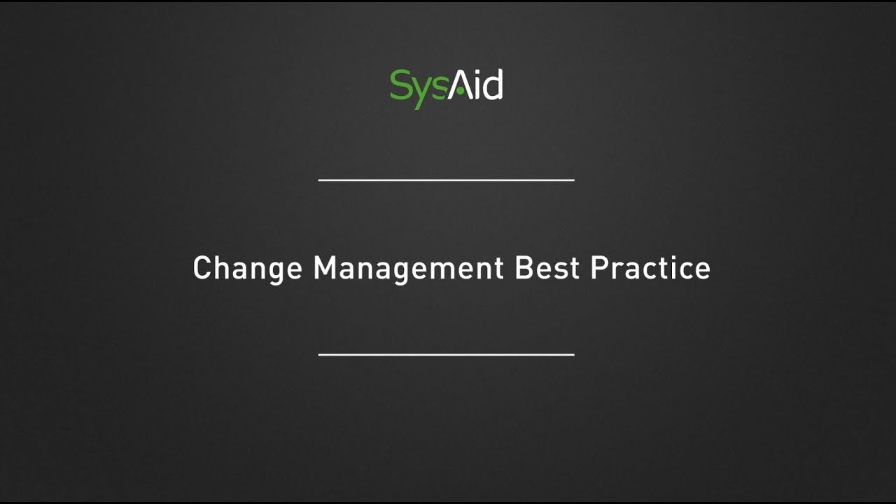 Stuart Rance's ITSM Tip #12:  Change Management Best Practices