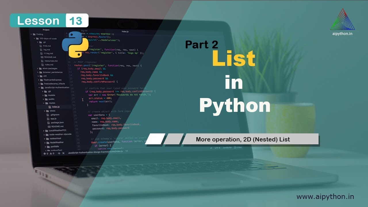 L13 | Python list data structure (Part2) | Python Tutorial for Beginners