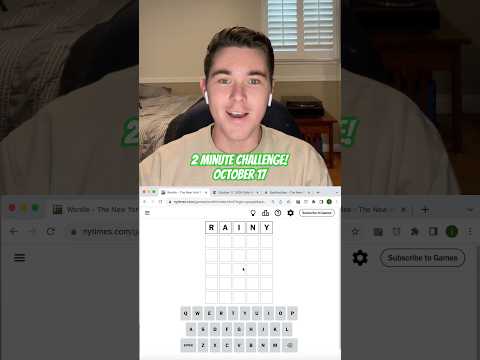 2 Minute NYT Games challenge!! ⏰ #wordlegame #wordle #nytgames #nytmini #spellingbee #viralshort