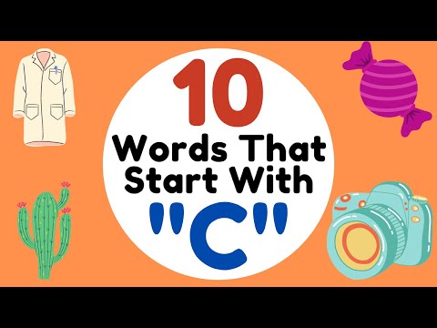 Words That Start With Letter C For Toddlers |Words That Start with C | Kids Learning Videos