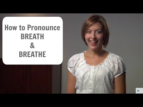 How to pronounce BREATH /ɛ/ and BREATHE /i/ - American English Pronunciation Lesson