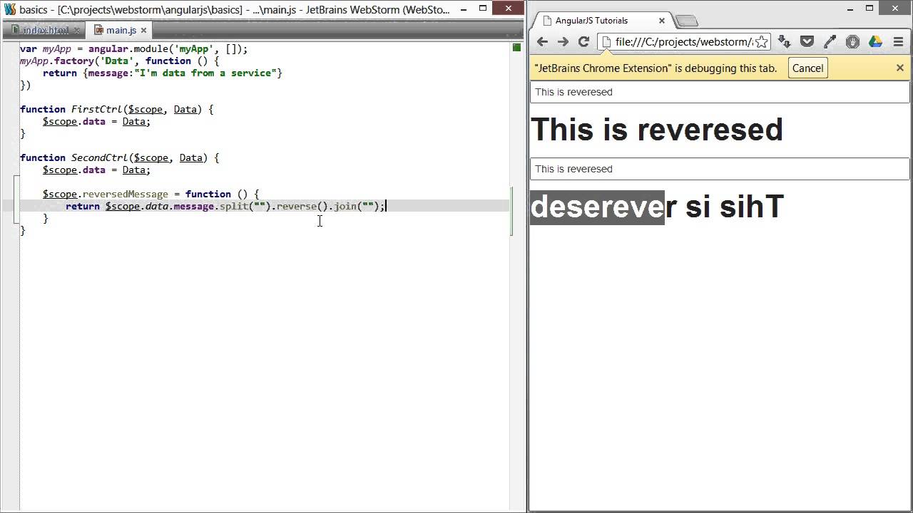 Egghead.io - AngularJS - Defining a Method on the Scope