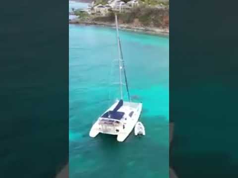 Drone video shows boat in Franks Bay, St Johns where Sarm Heslop went missing #shorts