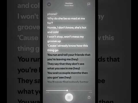 Heartless - Kanye West || song recommendations || #lyrics #shorts #music #song #edit