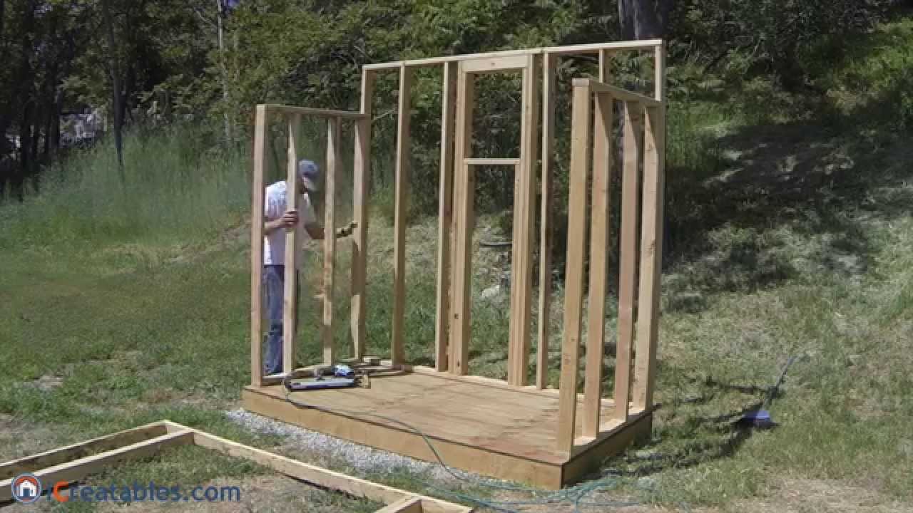 How To Build a Lean To Shed - Part 2 - Wall Framing