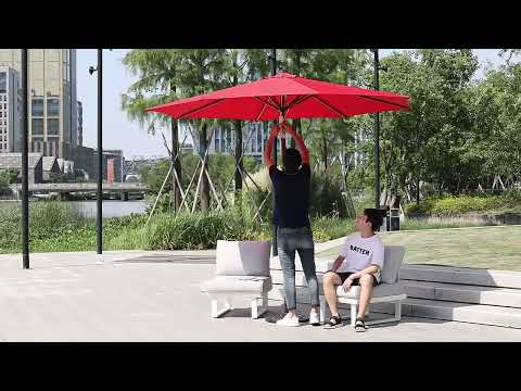 πΏπ Classic Elegance in Motion β Wooden Center Pole Umbrella Demo β±οΈβ¨