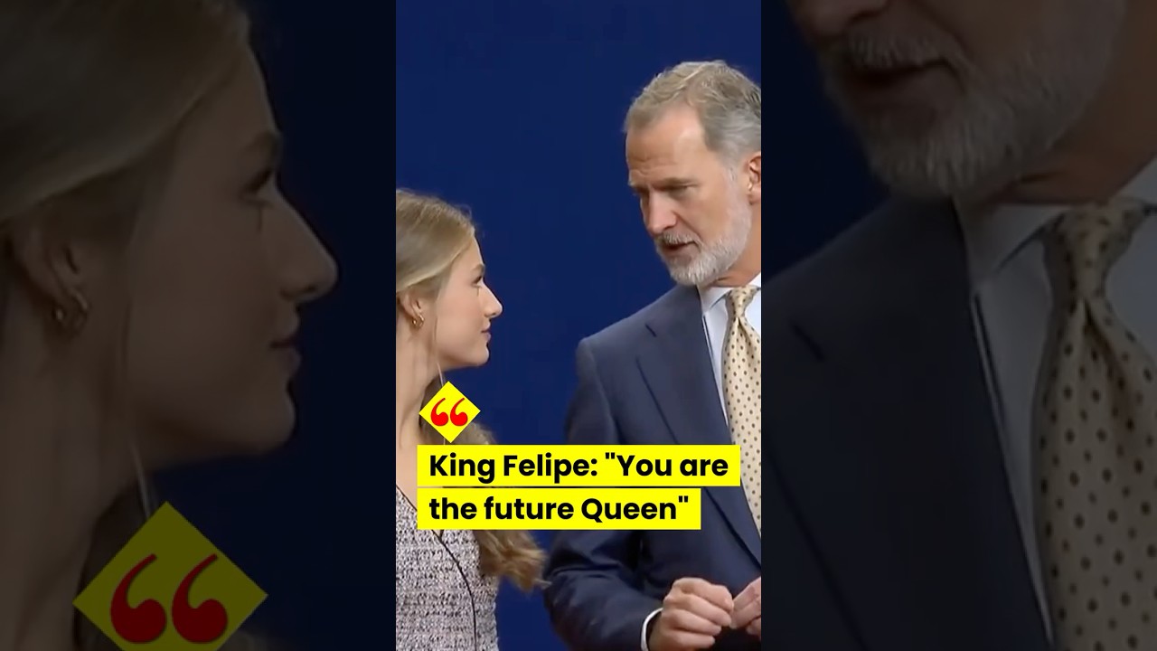 King Felipe quietly guides future Queen Leonor #royalspain #spain #leonor #felipevi #letizia #sofia