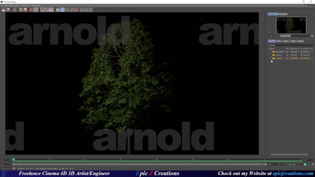 Speed comparison of Octane Vs Arnold Vs Physical Cinema 4D renders