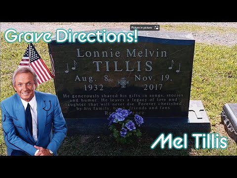 Grave Directions! with Tracy and Wayne. Mel Tillis. Woodall Cemetery, Clarksville, TN. 5-30-2023.