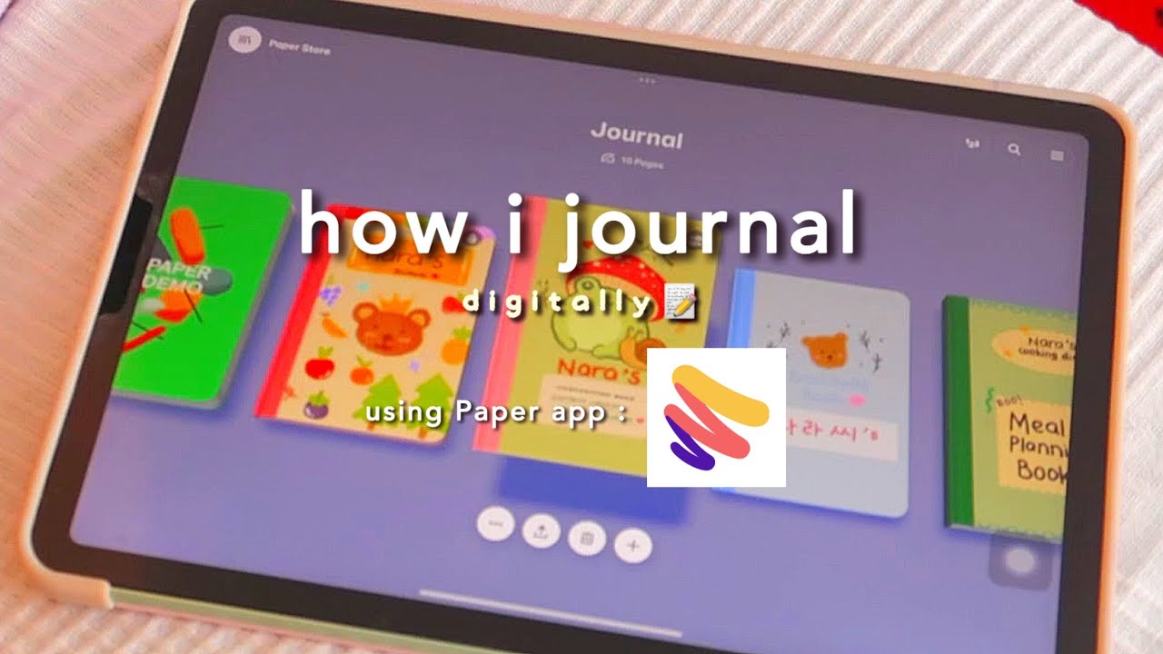 how i journal digitally using Paper app 📝✨