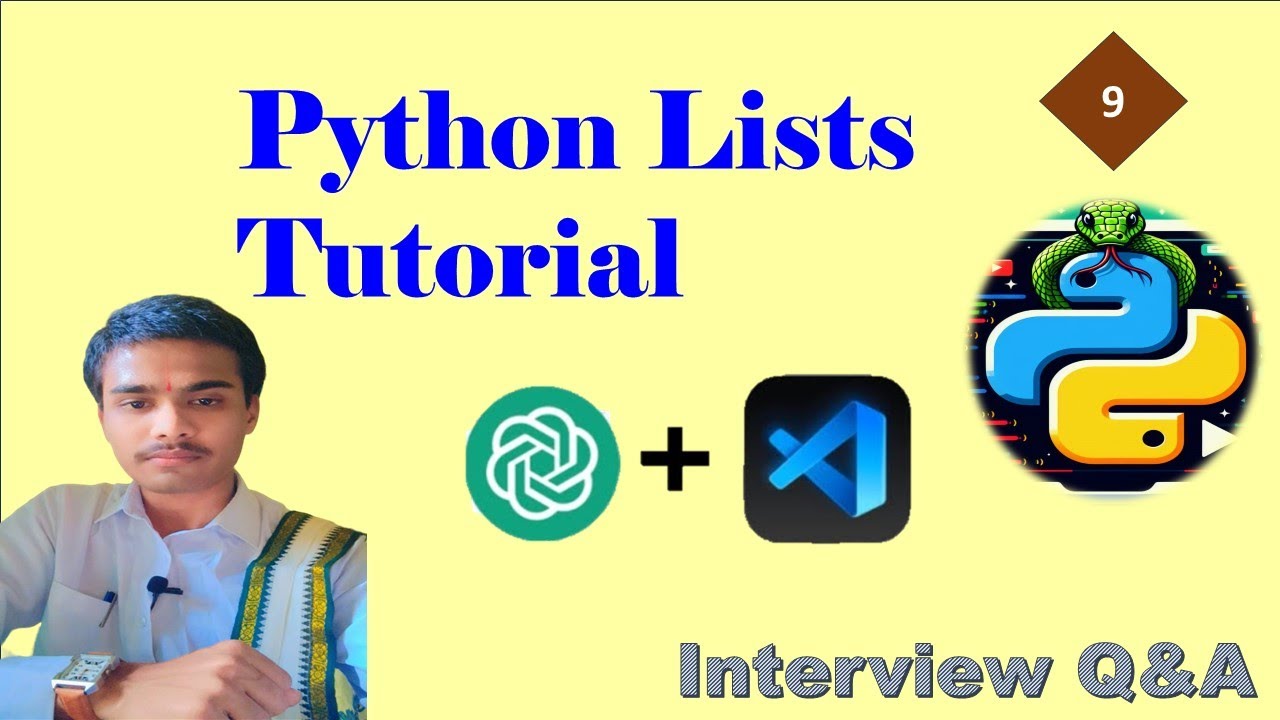 9.Python Lists and TR Interview Q&A #ChatGpt|Python easy|Python Shortcuts|Genie|MITHRAMMA IT