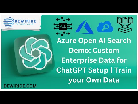 Azure Open AI Search Demo: Custom Enterprise Data for ChatGPT Setup | Train your Own Data