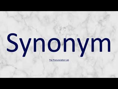 Synonym Pronunciation: How to Pronounce 'Synonym'