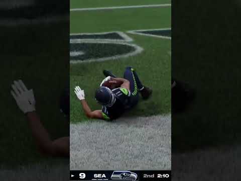 Darnold to Smith-Njigba for a 49 yard TD #nfl #seahawks #jaxonsmithnjigba #madden25 #madden #shorts