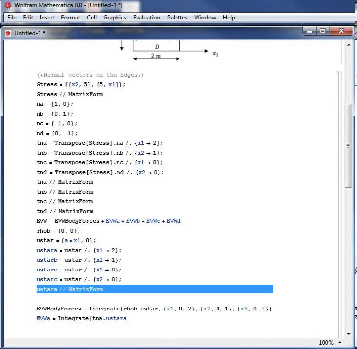 Mathematica Tutorial Virtual Work