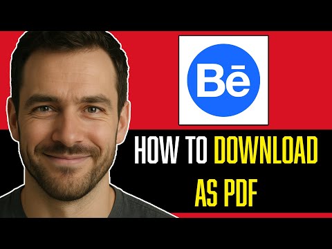 HOW TO DOWNLOAD BEHANCE PORTFOLIO AS A PDF | QUICK AND EASY 2025