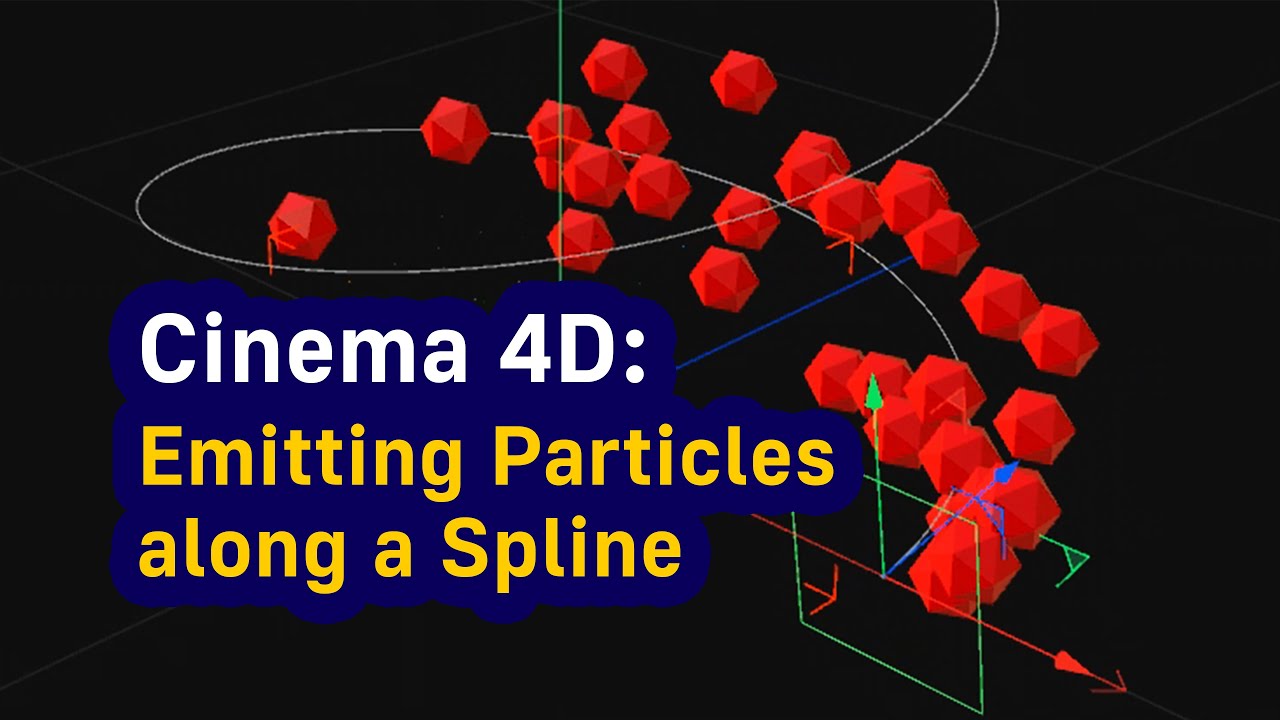 Cinema 4D: Emitting Particles along a Spline