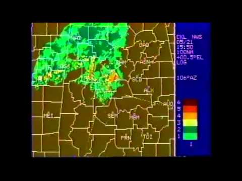 Centreville, AL Radar and NOAA Wx Radio - 5/27/90