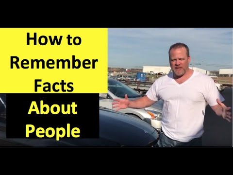 How to remember facts about people