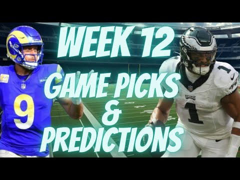NFL Week 12 Predictions and Picks 2024: ESPN Pick'em Week 12