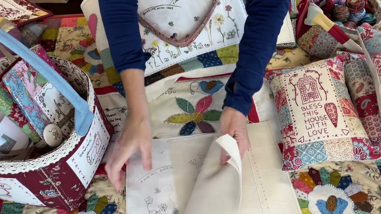 Cross Patch Stitchery Panels for redwork and embroidery