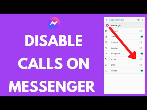 How to Disable Calls on facebook Messenger Android