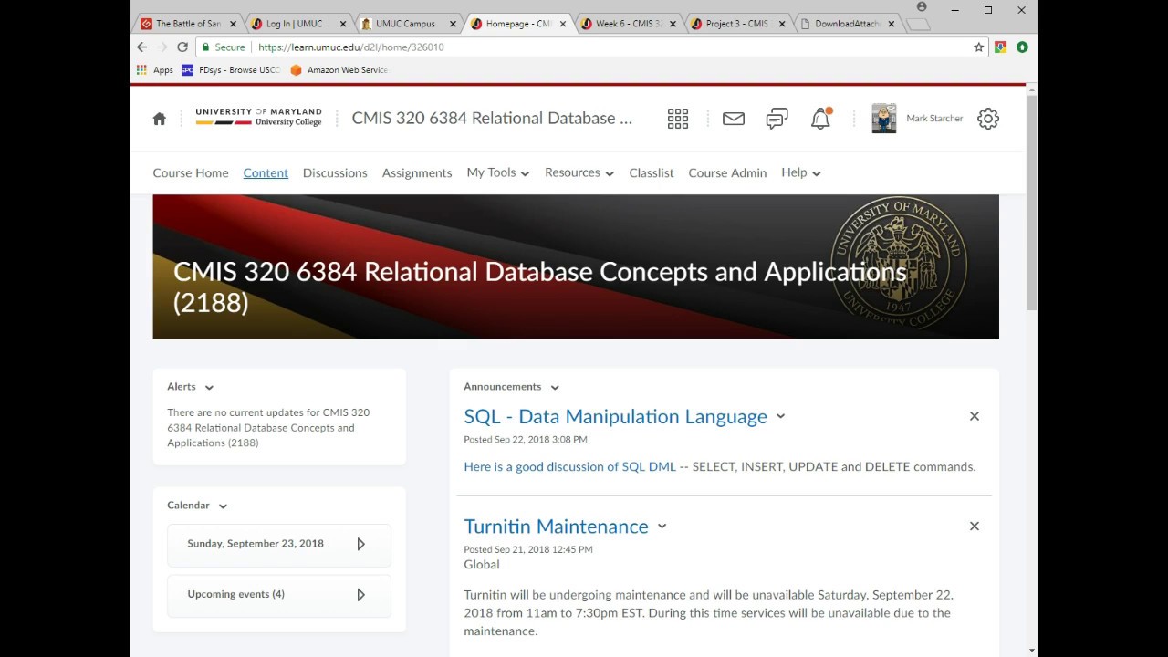 CMIS 320 Week 6 Introduction