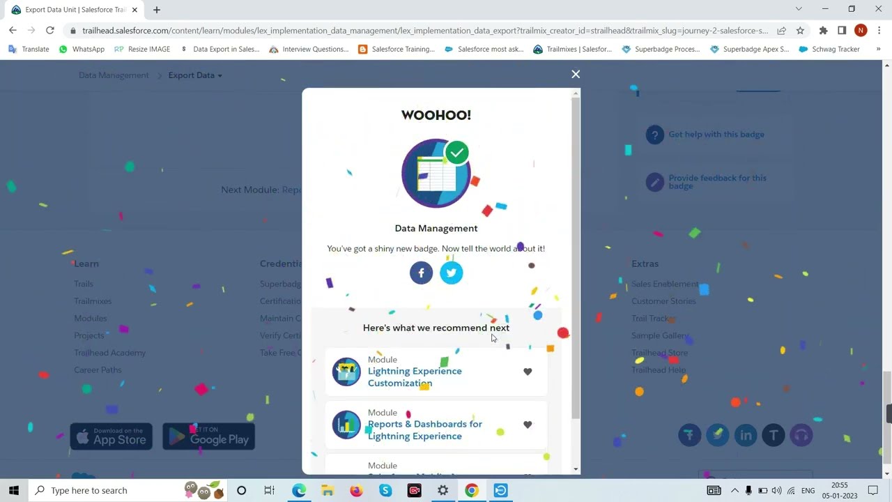 Export Data Trailhead Solution | Data Management |